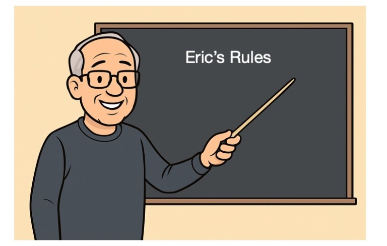 Eric’s Rules (Takeoff from Gibbs’ Rules NCIS) – Esot-eric
